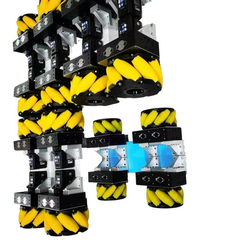 Black Omni Drive Wheels Customized Robot Caster Wheel Maximum Speed 1.5 M/s